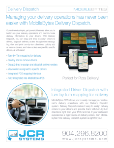MobileBytes Delivery Dispatch | JCR Systems